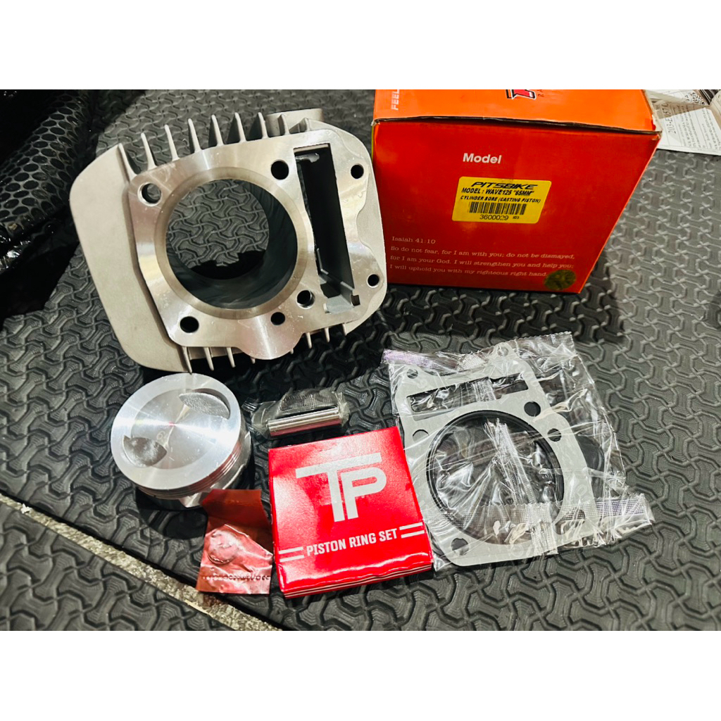 Pitsbike 65mm Block Kit Set Wave125 (Casting Piston) | Shopee Philippines