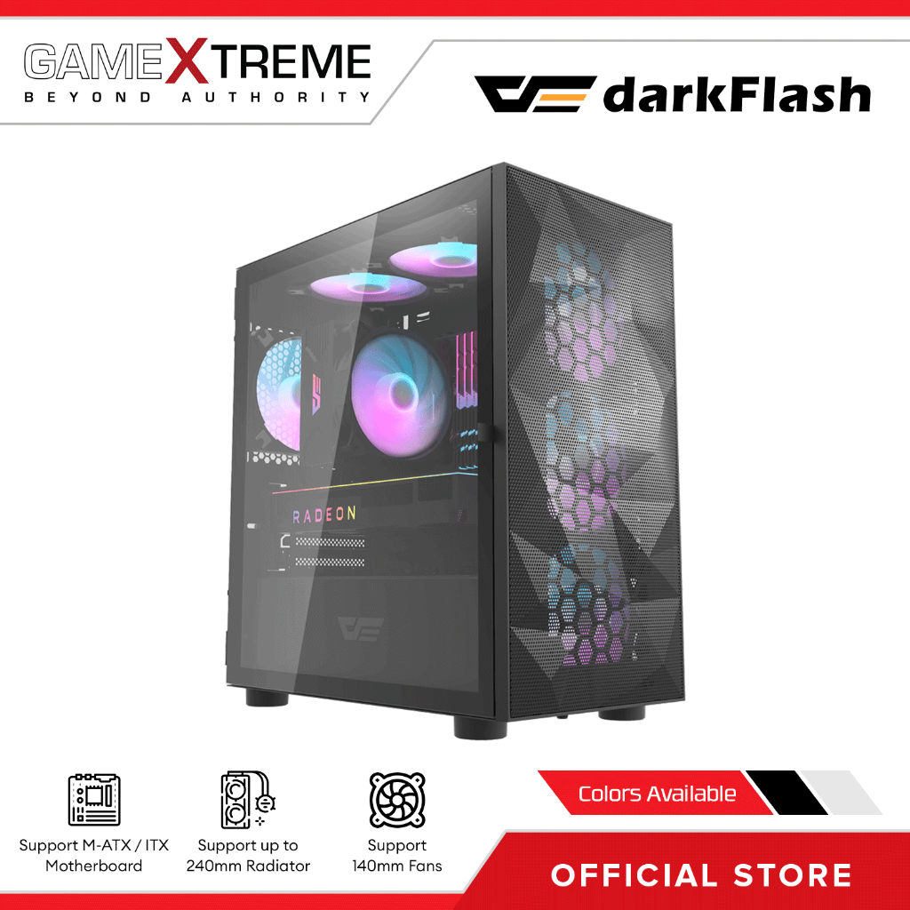 DarkFlash DLM21 Mesh MATX PC Tower Case | Shopee Philippines