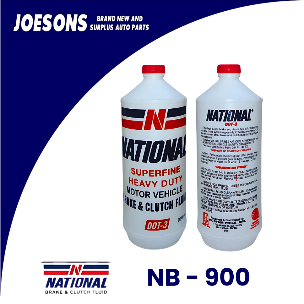 NATIONAL BRAKE FLUID 900ML | Shopee Philippines