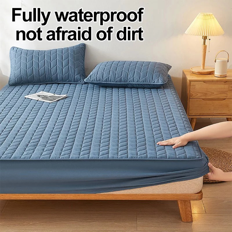 Waterproof bed sheet bed mattress protector bed cover bedsheet Single ...