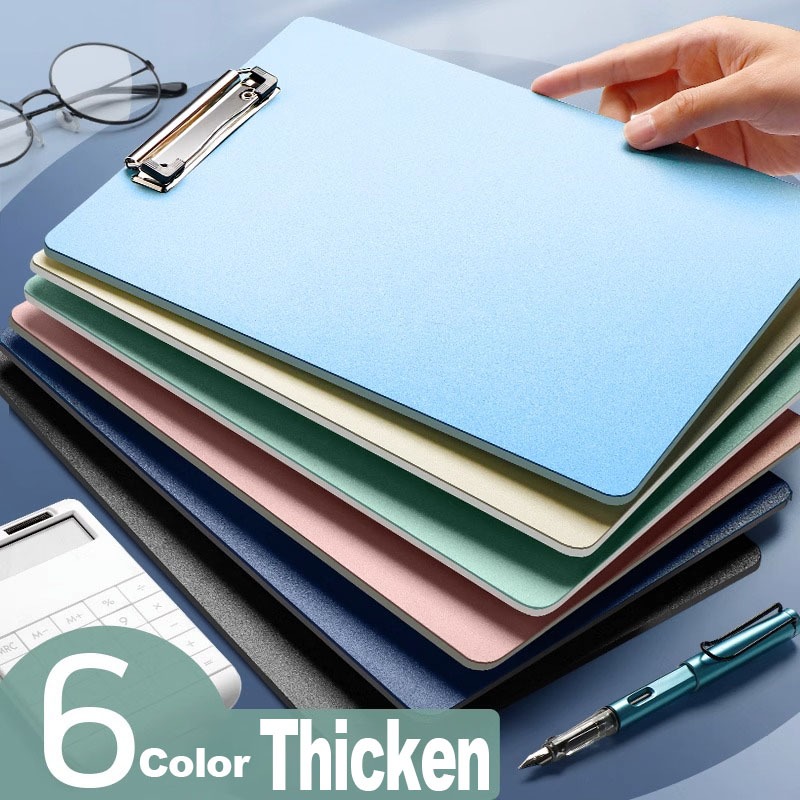 A4 Clip Board Documents Folder Student Writing Pad Hard Board Clip Pad ...