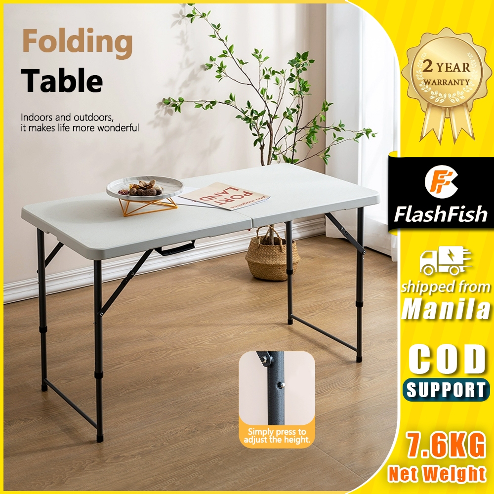 Flashfish 4/6FT Folding Table Outdoor Picnic Camping Foldable Chair ...