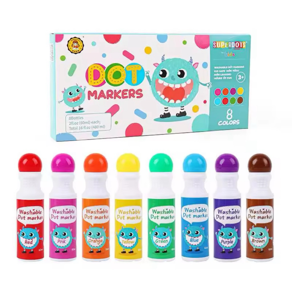 Superdots washable dot markers for kids | Shopee Philippines