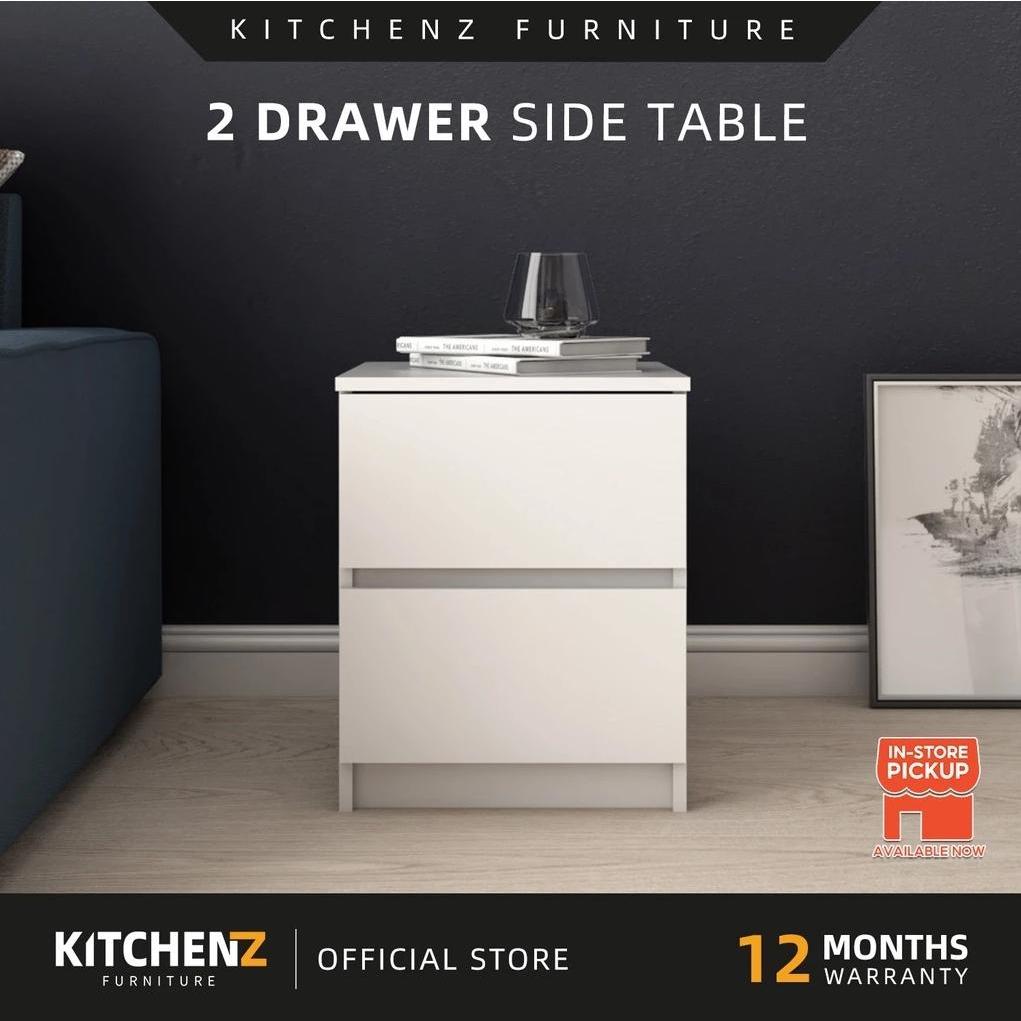 Homez 15mm Thick Wooden Side Table L40xW40xH49.5cm Bedside Tables with ...