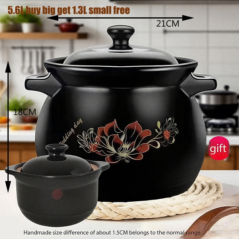 Dry fire proof household casserole saucepan Gas pot stock pot High ...