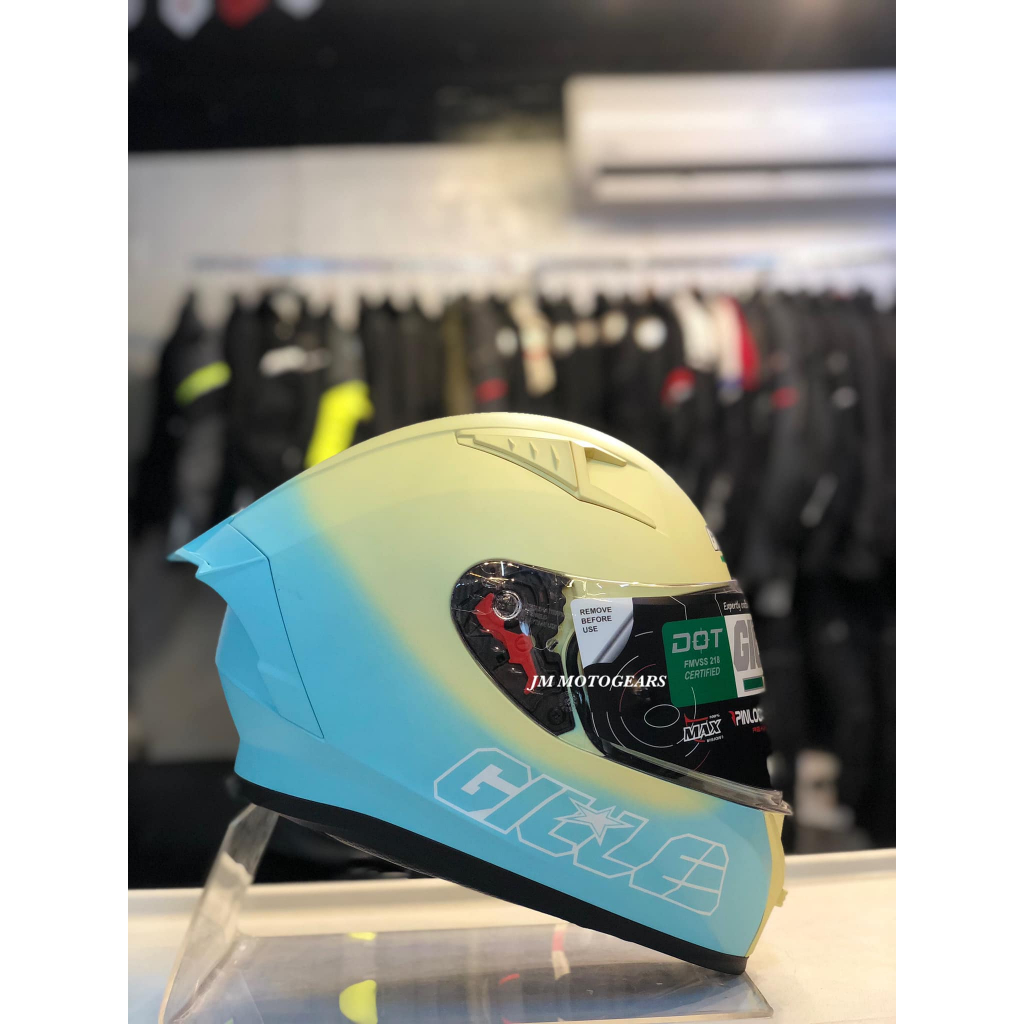 GILLE GTS V1 TWO TONE FULLFACE DUAL VISOR CLEAR LENS ONLY HELMET ...