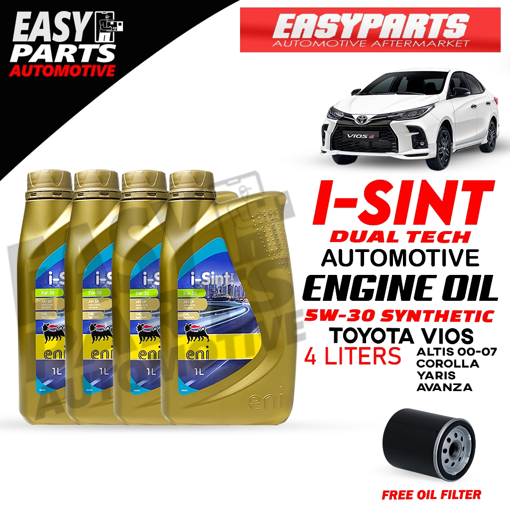 Eni Engine Oil i-Sint Dual Tech 5W-30 Toy. Vios 4L | Shopee Philippines