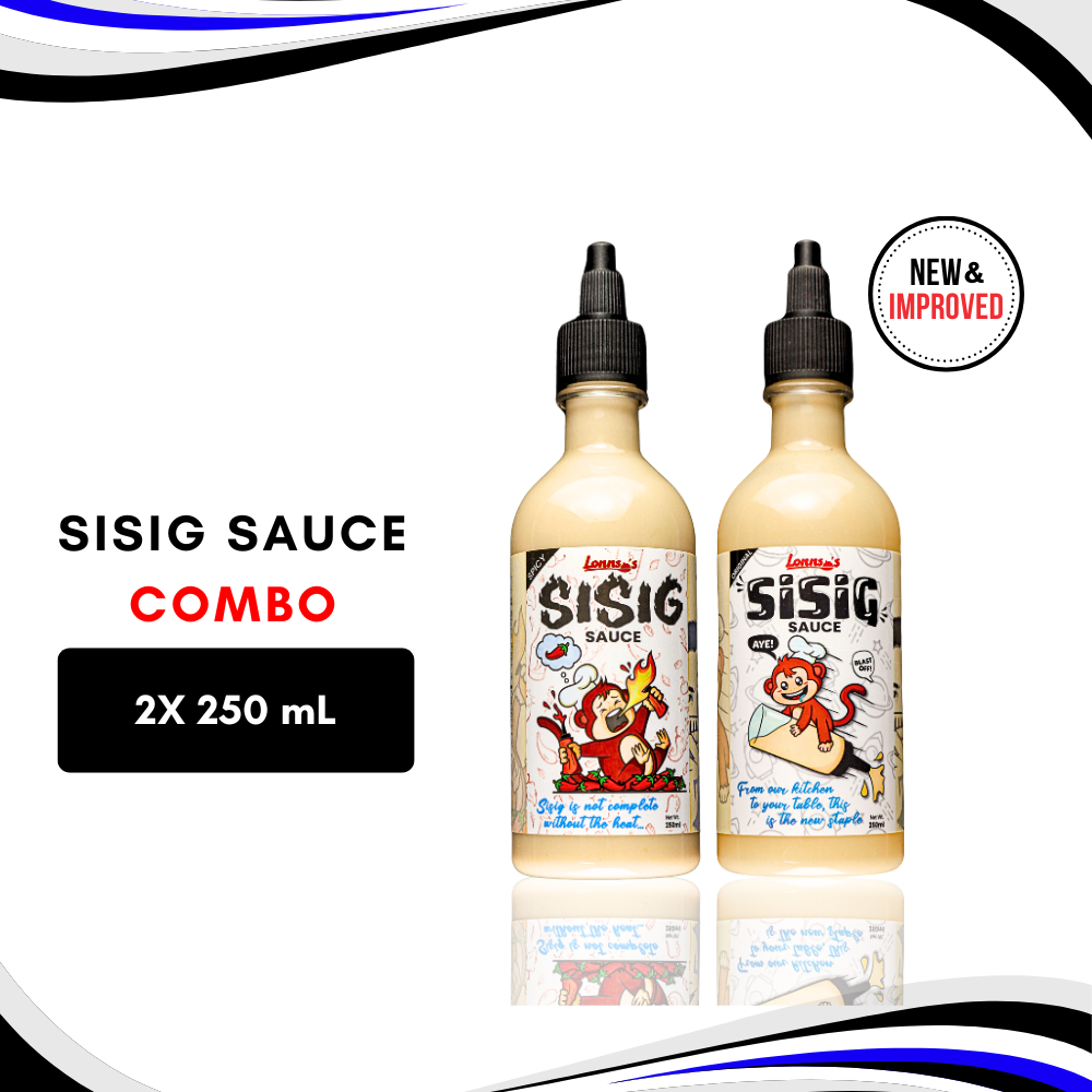 Lonnso's Sisig Sauce ORIGINAL & SPICY COMBO Sauce 2x 250 mL | Shopee ...