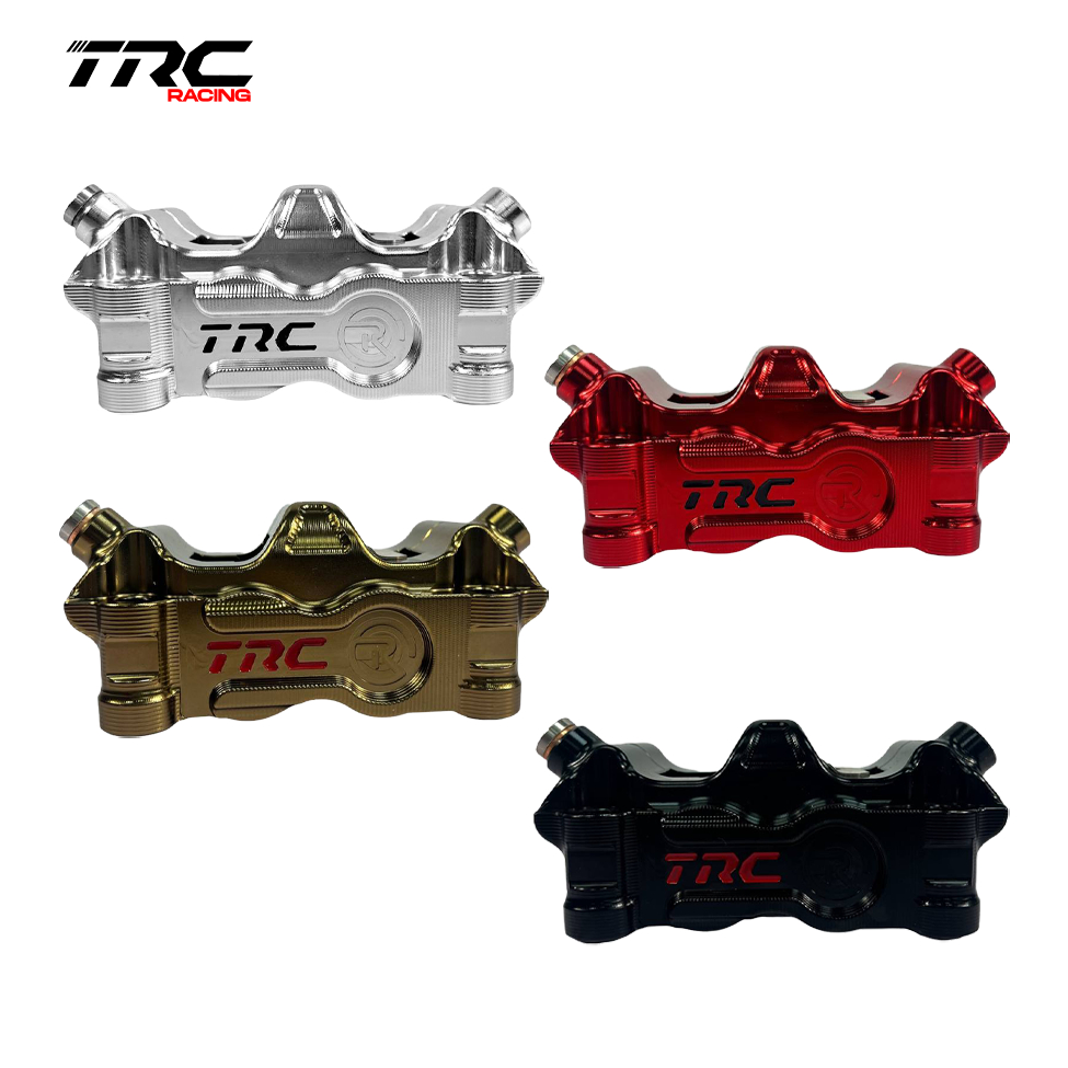 TRC Racing CNC Universal Brake Caliper 4 POT Ceramic Pistons w ...
