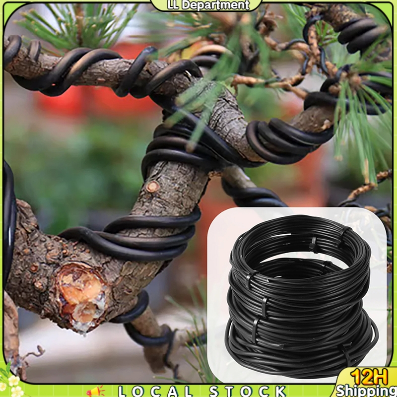 5 Meters AlumInum Bonsai Wire Plant Support Black Bonsai Wire Orchids ...