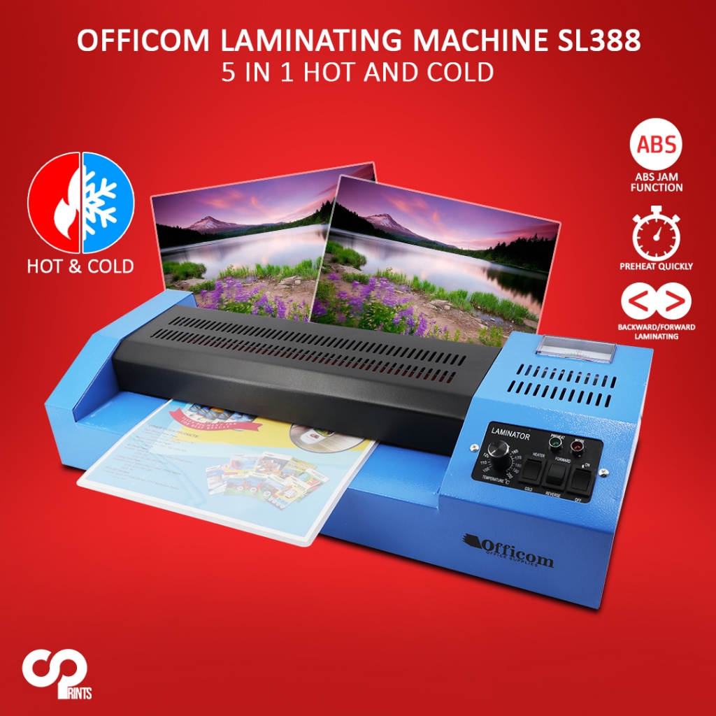 Officom Laminating Machines A3 Size OS-320H Hot & Cold Reverse Heavy ...