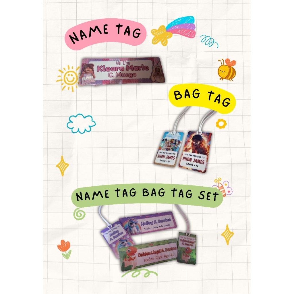 PVC BAG TAG AND NAME TAG | Shopee Philippines