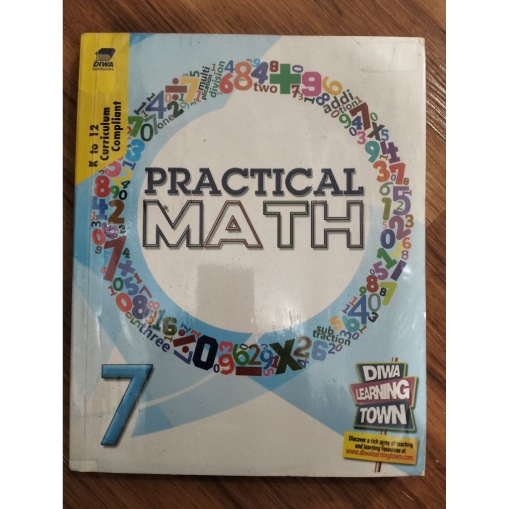 Kto12 DIWA Practical Math Grade 7 Textbook (Used) | Shopee Philippines