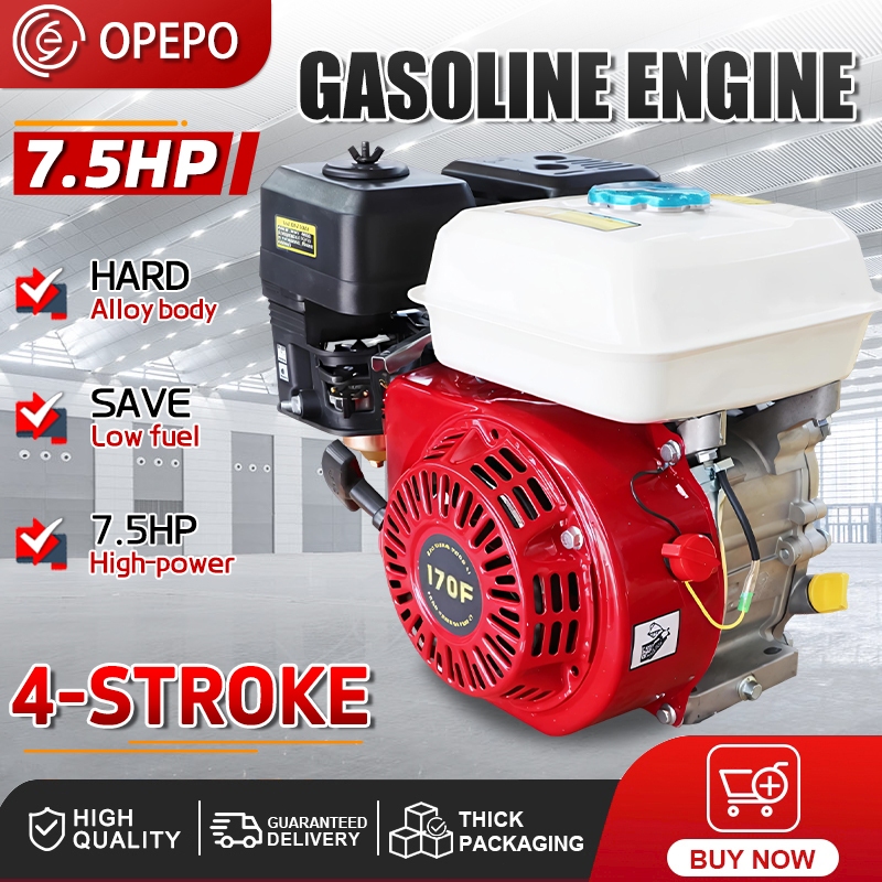 9.5HP Gasoline Engine 4-Stroke Powered Portable Petrol Engine OHV ...