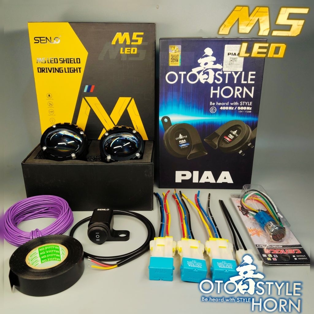 SENLO M5 PLUS 100 WATTS MDL SET & ORIGINAL PIAA HORN | SENLO SWITCH ...