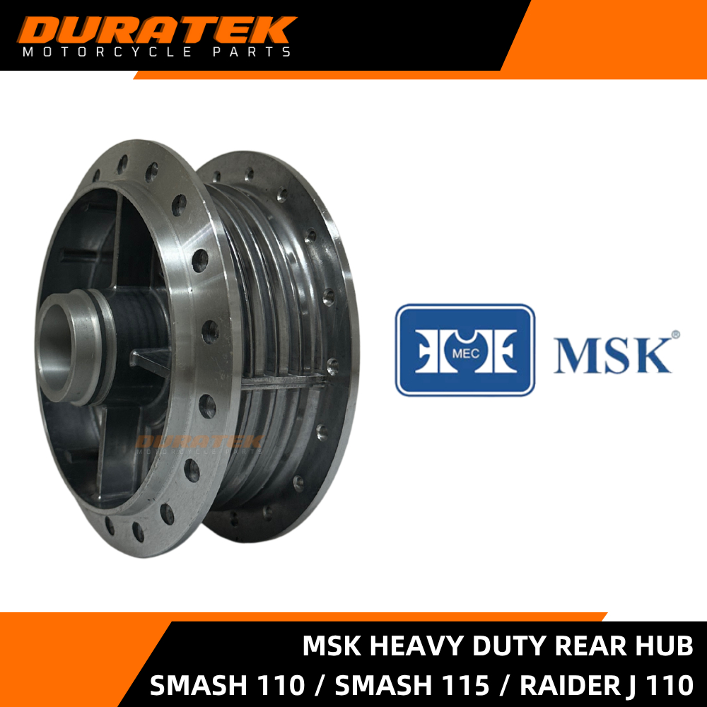 MSK Heavy Duty Rear Hub for Suzuki Smash 110 / Smash 115 / Raider J 110 ...