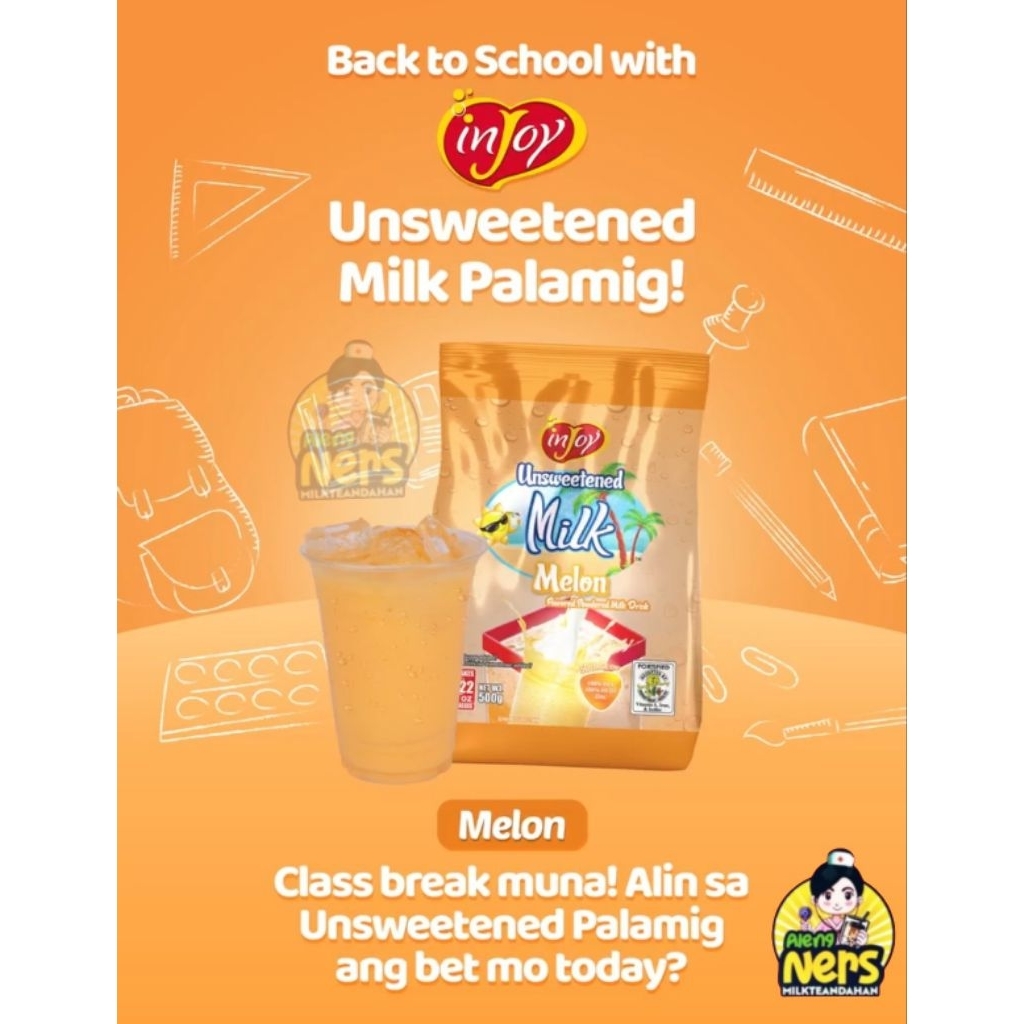 InJoy UNSWEETENED Melon Milk Palamig Juice 500g+100x | Shopee Philippines