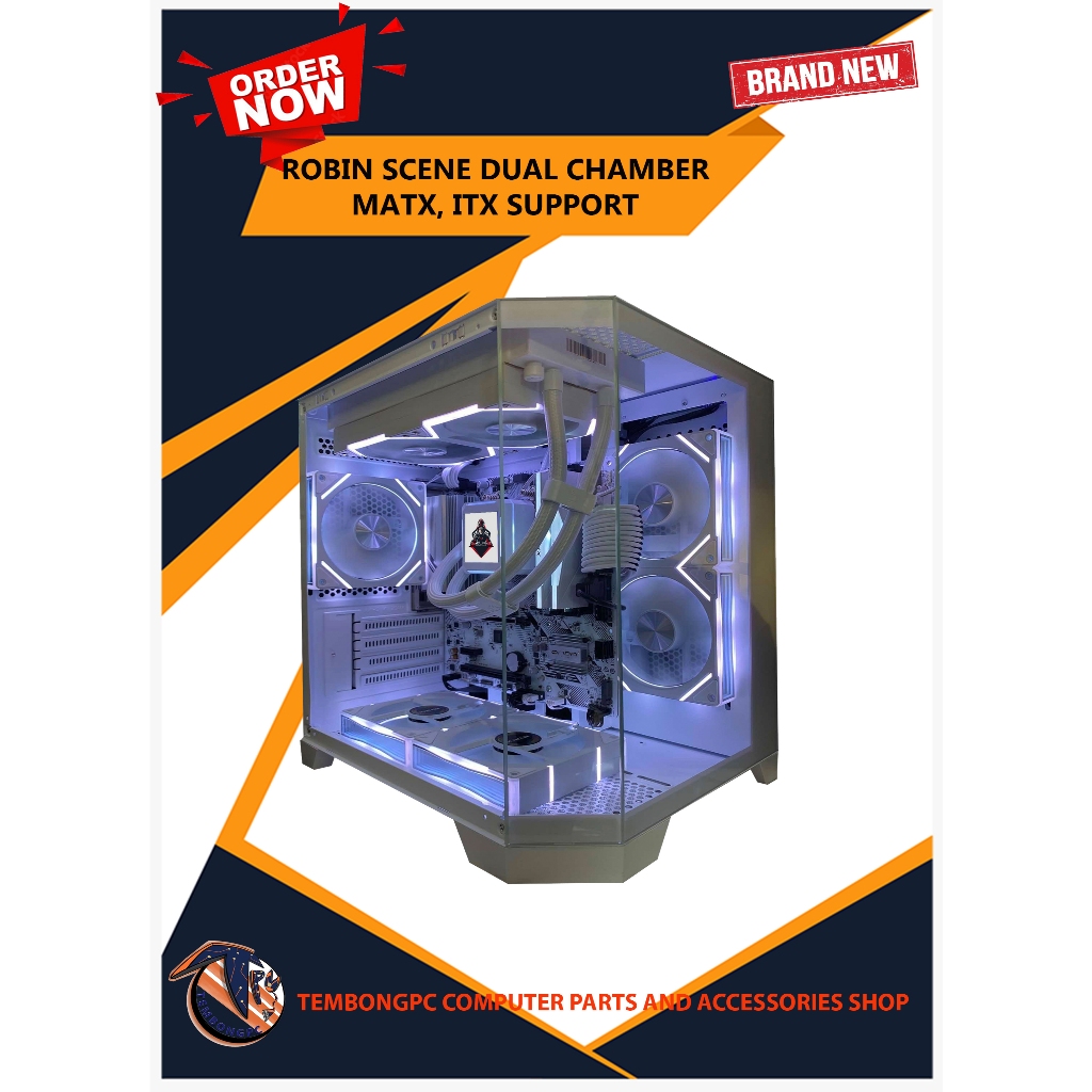 Robin Scene Dual Chamber Gaming Case MATX ITX | Shopee Philippines