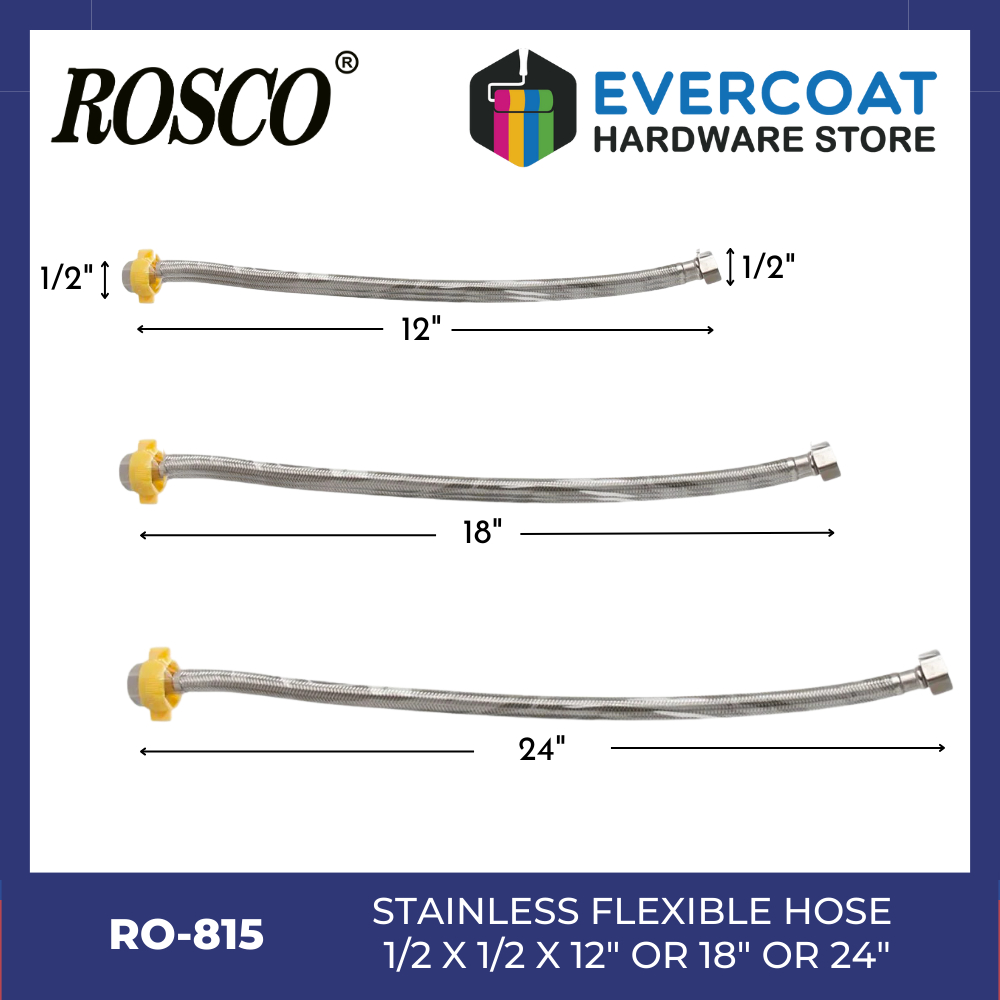 RO-815 Rosco Stainless Flexible Hose 12" / 18" / 24", SUS 304 | Shopee ...