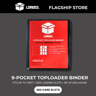LOADED 9-Pocket Toploader Binder – High-Capacity Binder for Toploaded ...