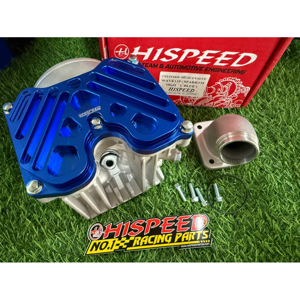 Hispeed Racing Cylinder Head 19/22 | 22/25 for WAVE 125 | XRM 125 | RS ...