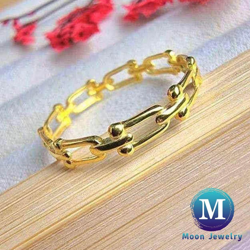 18K Hardware Ring Saudi Gold | Shopee Philippines