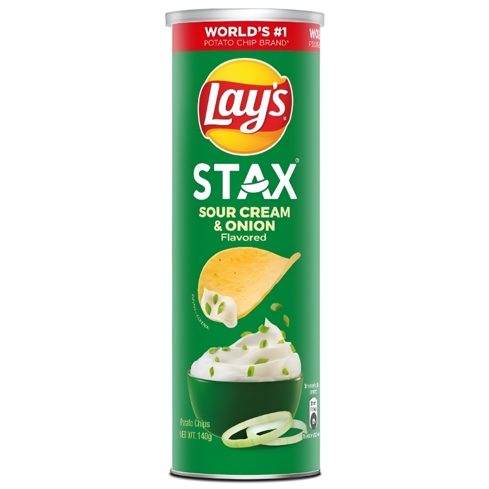 Lay's Stax Sour Cream & Onion 140g | Shopee Philippines