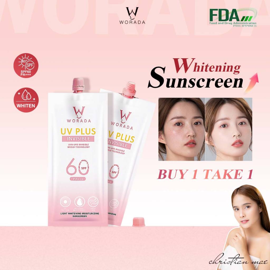 WORADA Upgraded Sunscreen SPF60 PA+++ Skincare Tinted Cream Lightweight ...