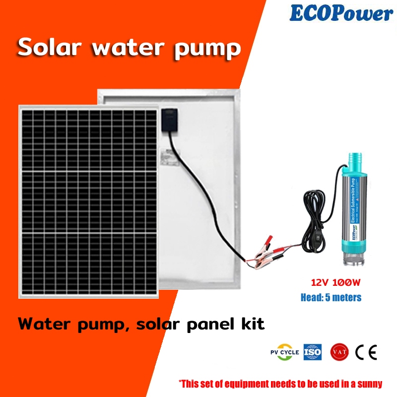 ECOPower Solar water pump kit DC 12V solar water pump oil pump Solar ...