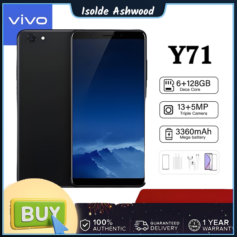 Original Y71 cellphone 6+128GB HD camera 13MP smartphone Face ID Mobile ...