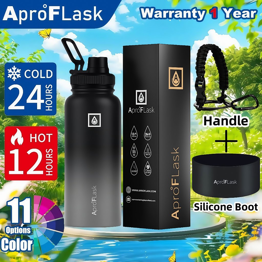 Apro°Flask 22/32oz Tumbler Hot And Cold with Handle And Protection Boot ...