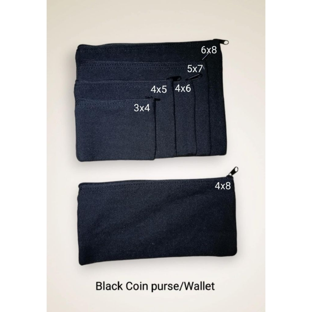 PREMIUM WALLET/COIN PURSE(BLACK CANVAS) | Shopee Philippines