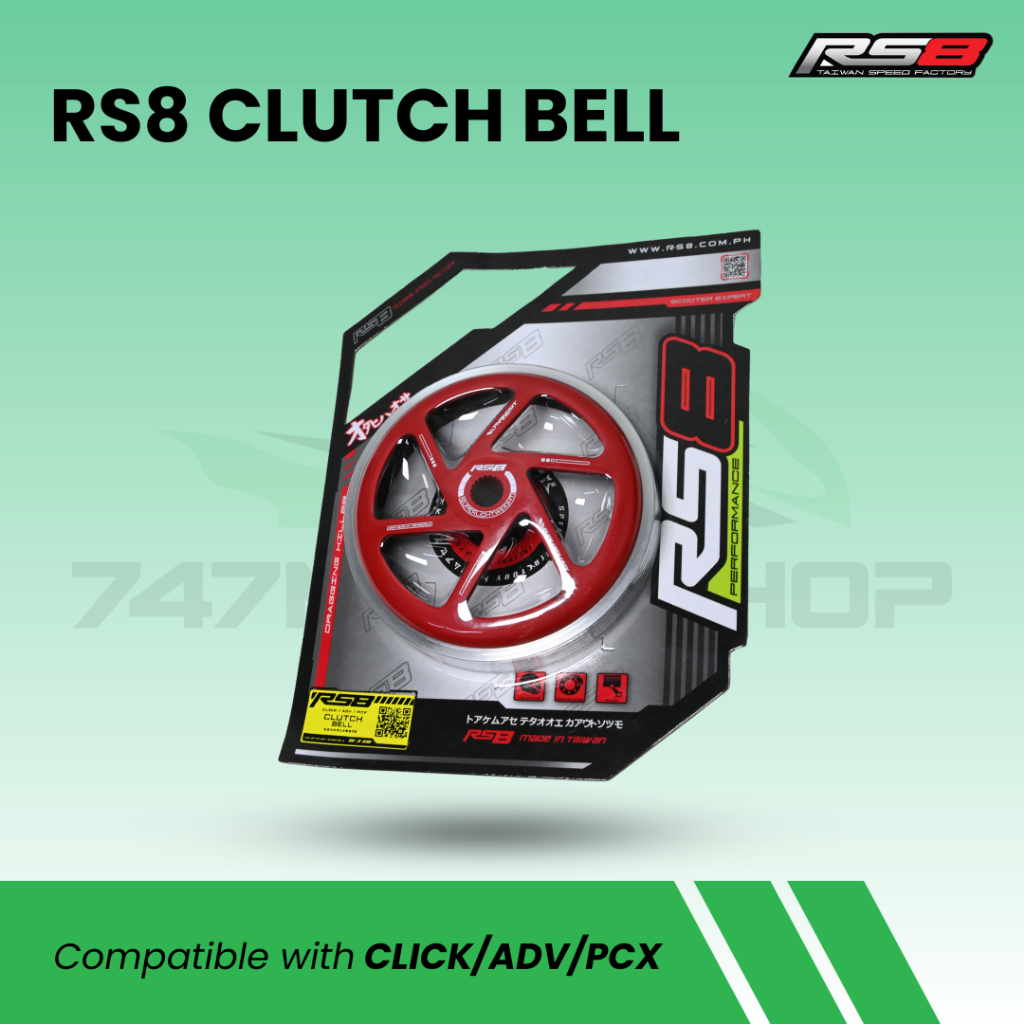 RS8 CLUTCH BELL FOR CLICK 160/ADV/PCX/NMAX/AEROX | Shopee Philippines