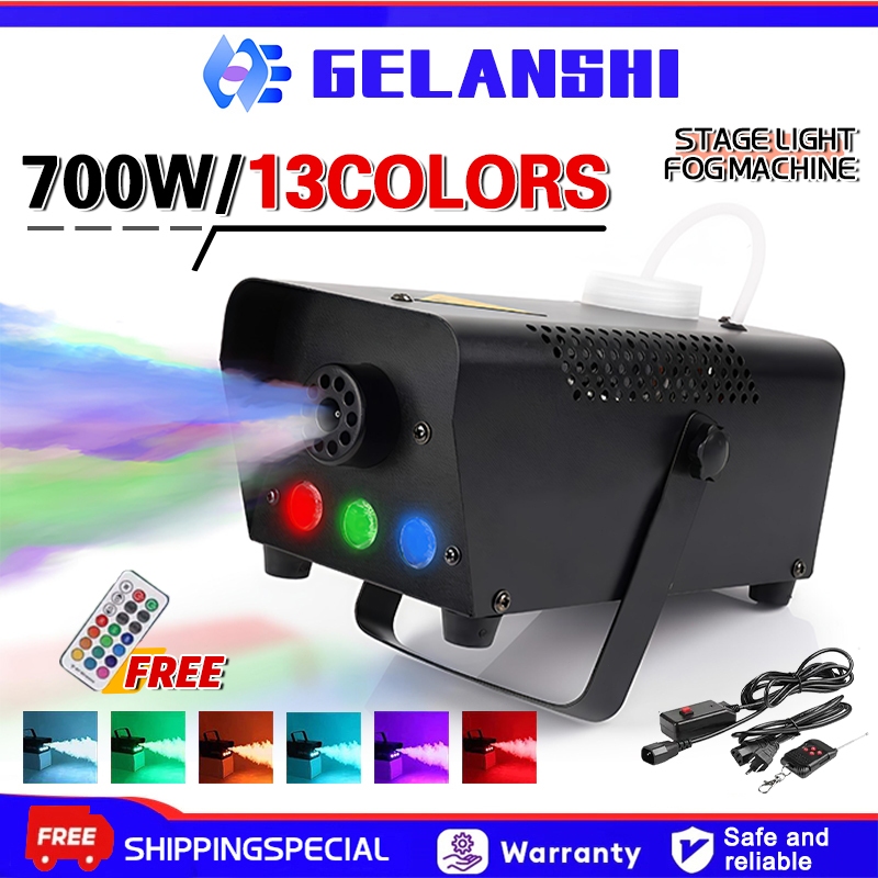 Professional stage fog machine 700W LED RGB wireless remote control fog ...