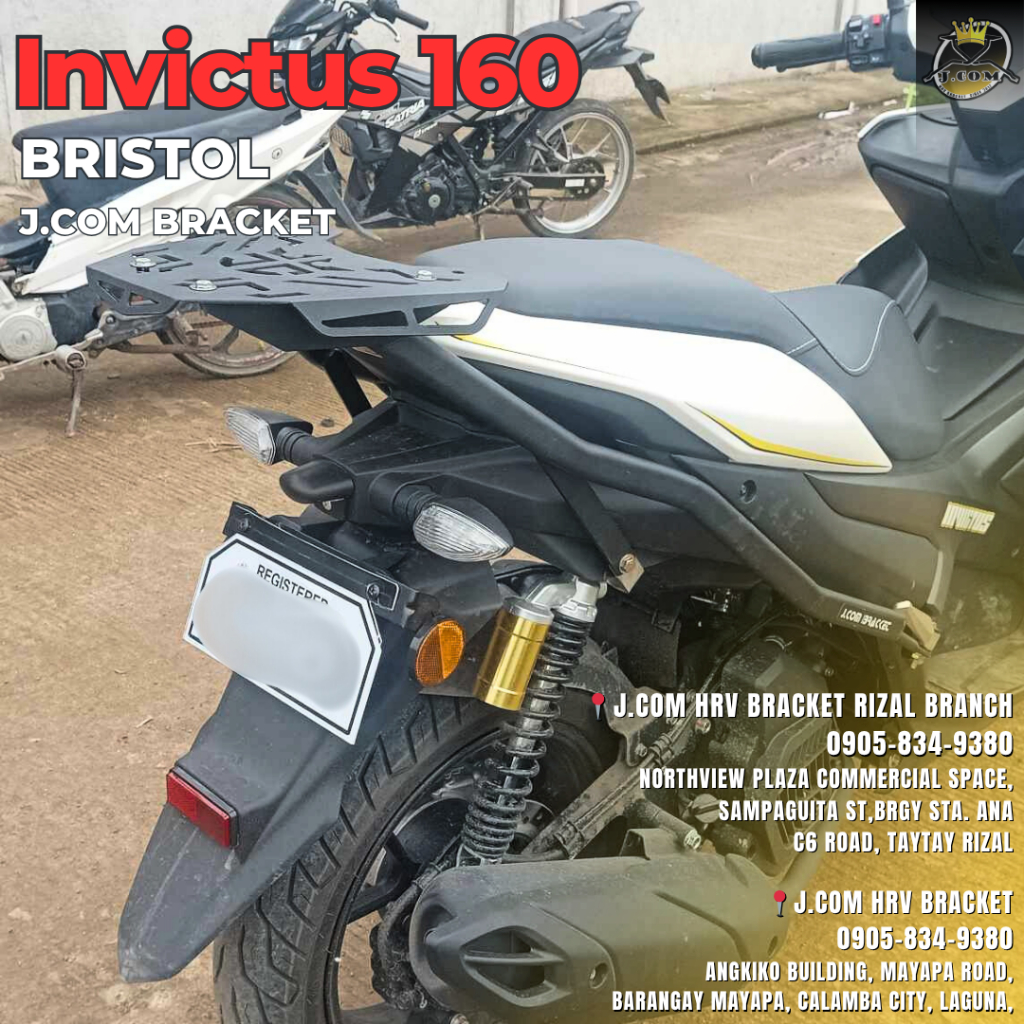 Invictus 160 Bristol Top Box Bracket Original J.COM HRV Heavy Duty ...