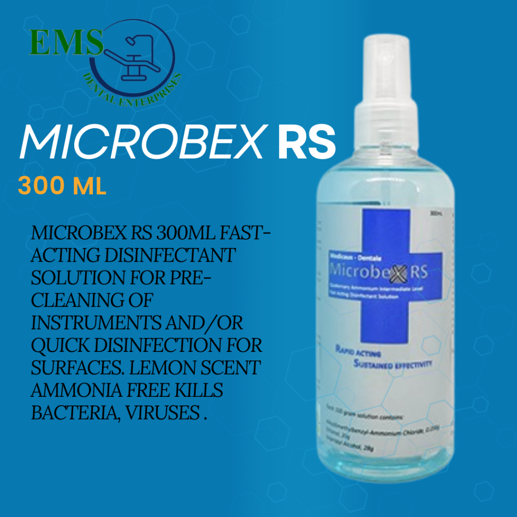 Microbex Disinfectant Solution RS Spray 300ml/Fast-Acting Disinfectant ...