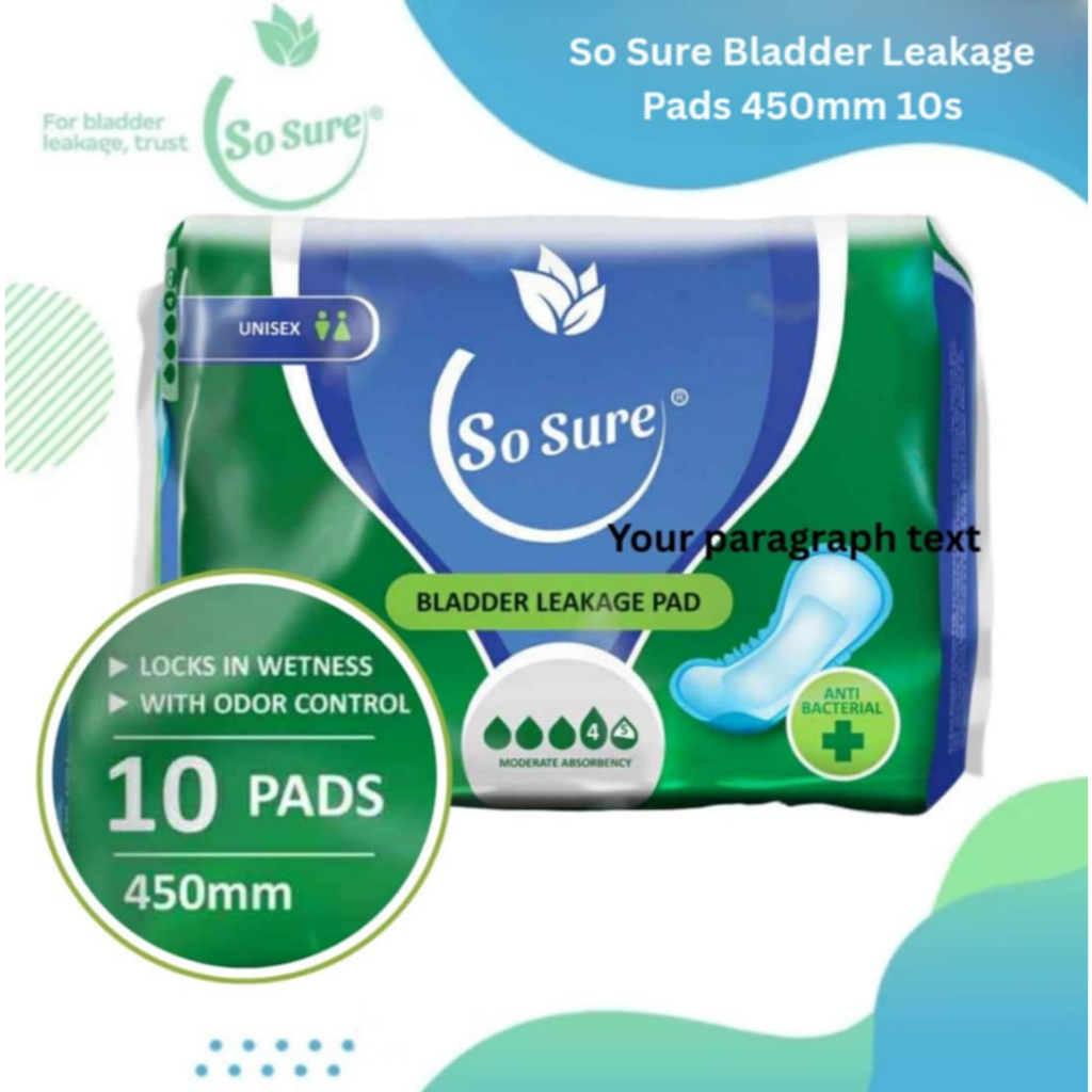 So Sure Bladder Leakage Pads 450 mm 10s | Shopee Philippines