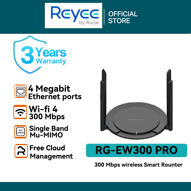 Ruijie-Reyee RG-EW300 PRO 300Mbps Wireless Smart Router Wi-Fi Speed: 2.4 GHz | Shopee Philippines