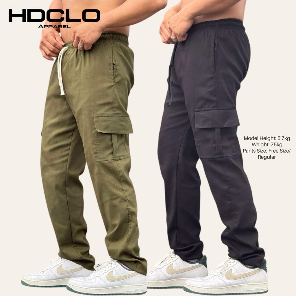 Cargo Pants | 4 Pockets | Semi Baston | Woven Fabric | Shopee Philippines