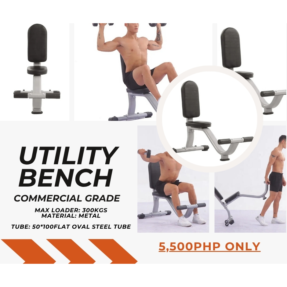 UTILITY BENCH GYM EQUIPMENT COMMERCIAL GRADE MATERIALS | Shopee Philippines