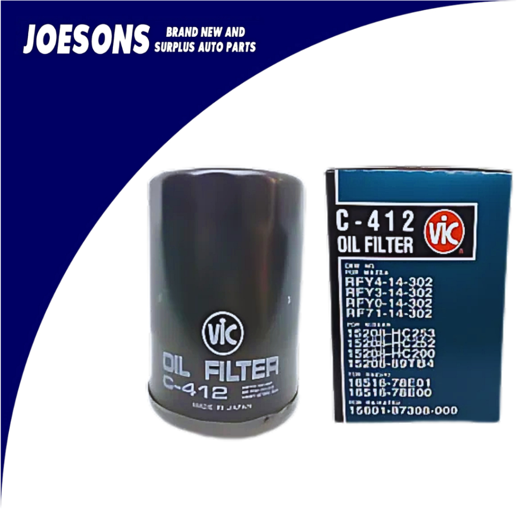 C-412 OIL FILTER FOR ISUZU TROOPER/ NPR (VIC) | Shopee Philippines