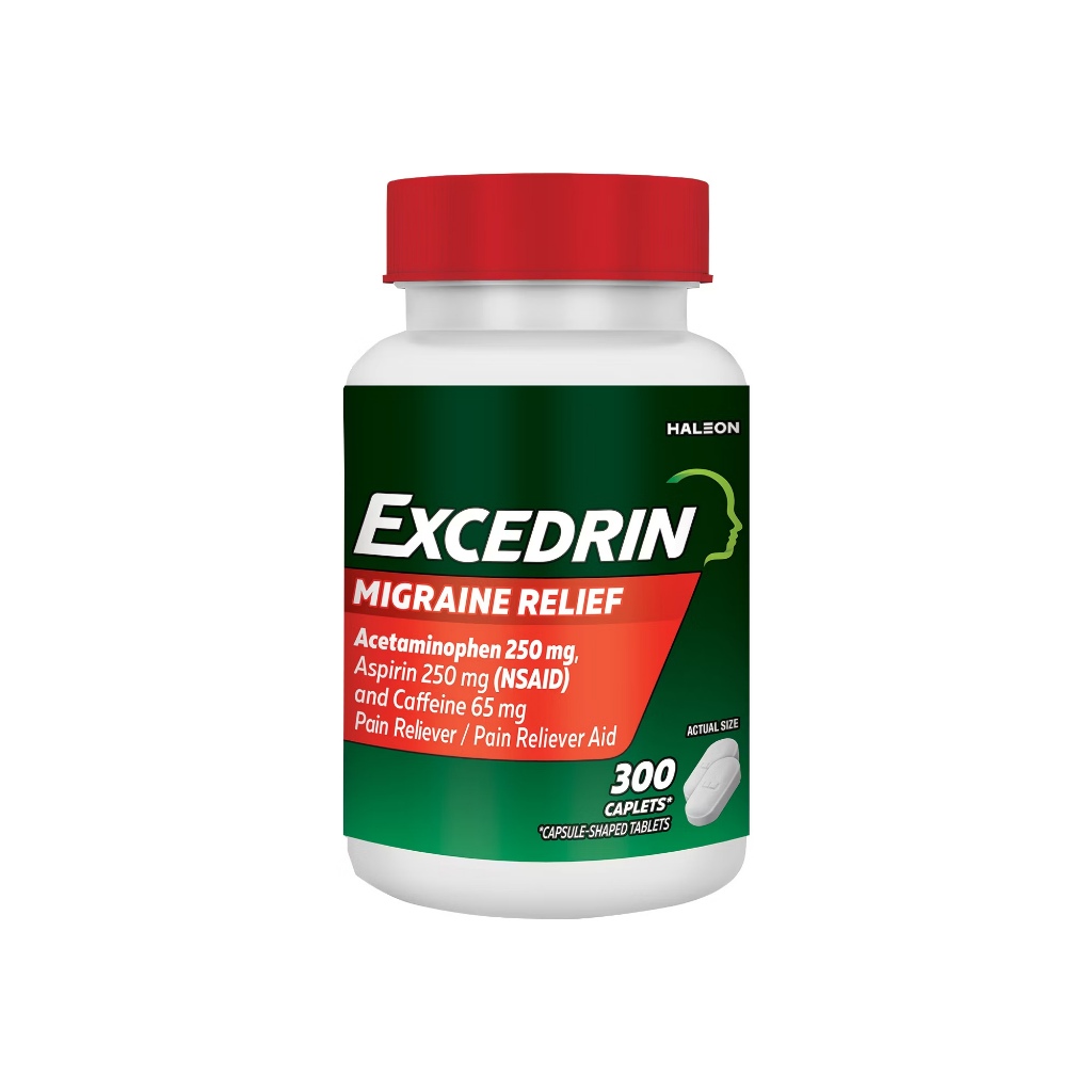 Sunplan Excedrin Migraine Pain Reliever Caplets - Acetaminophen/Aspirin ...