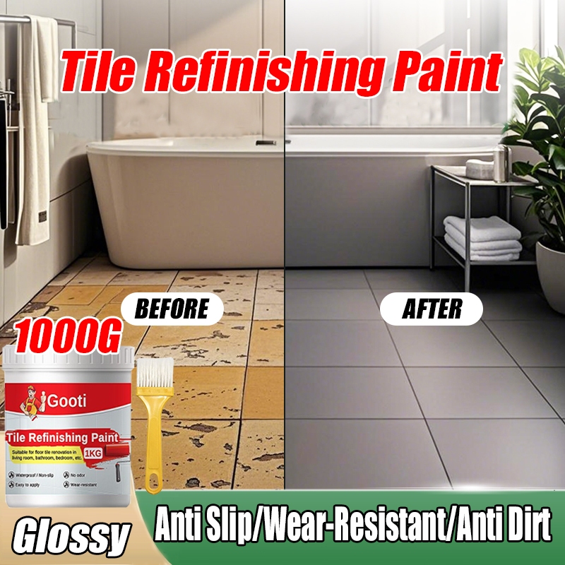1KG Tile Renovation Paint Bathroom Floor Tiles Waterborne Paint ...