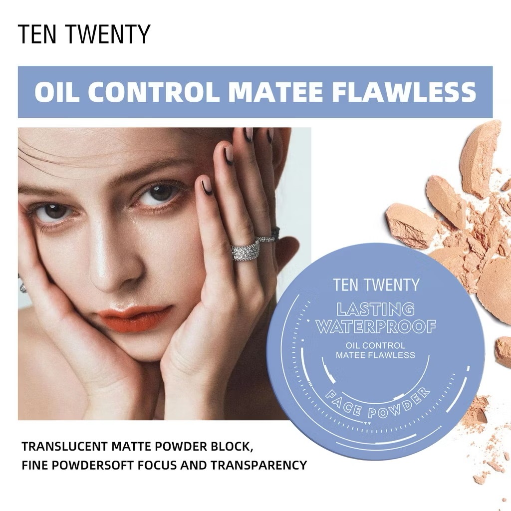 TEN TWENTY Oil Control Matte Face Powder With Mirror Long Lasting ...