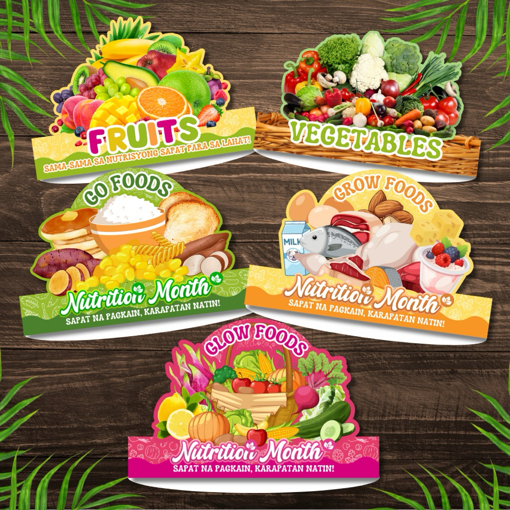 Fruits and Vegetables Headdress for Nutrition Month | Shopee Philippines
