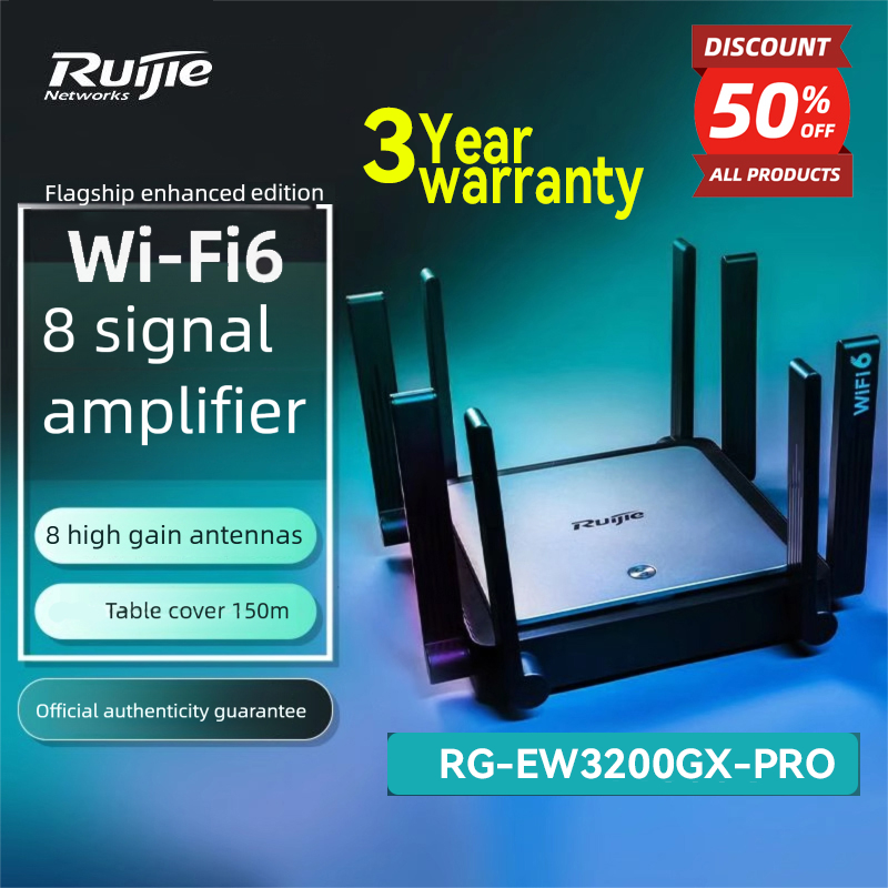 RUIJIE Wi-Fi 6 Dual-band Gigabit Mesh 1000MB 5G Wireless Routers ...