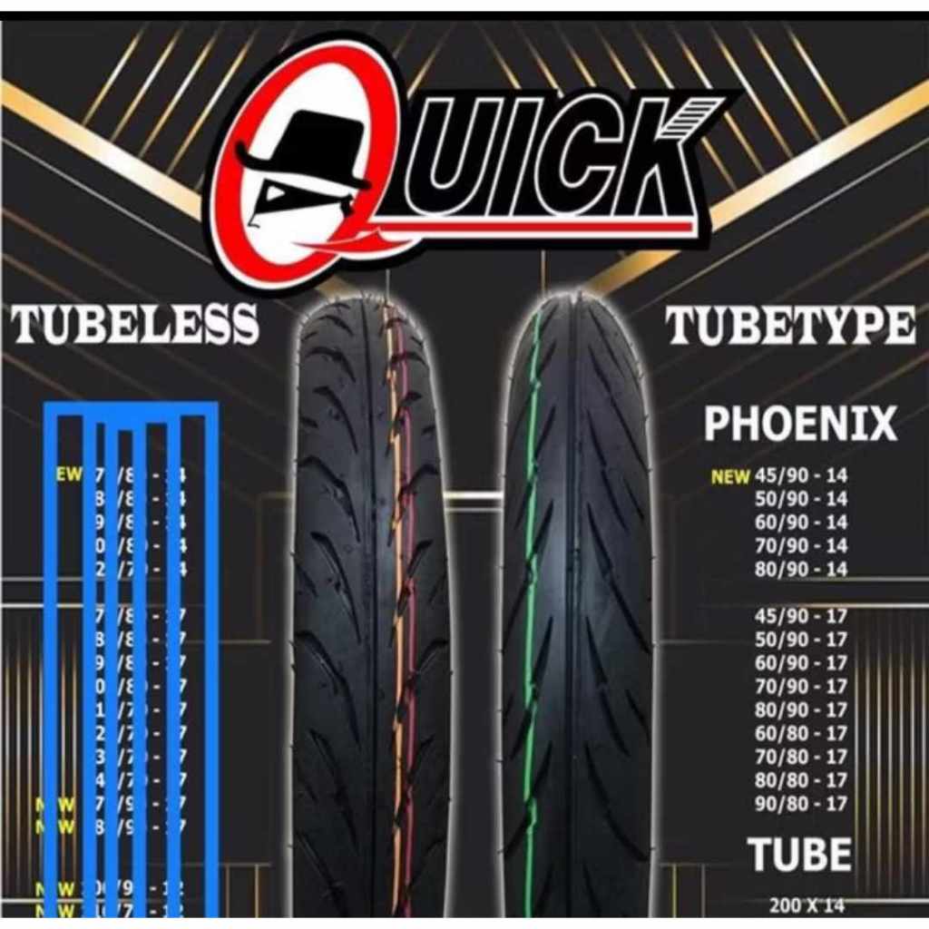 Quick tires 90/90/14 tubetype Thailand made (Paubos sale/bodega sale ...