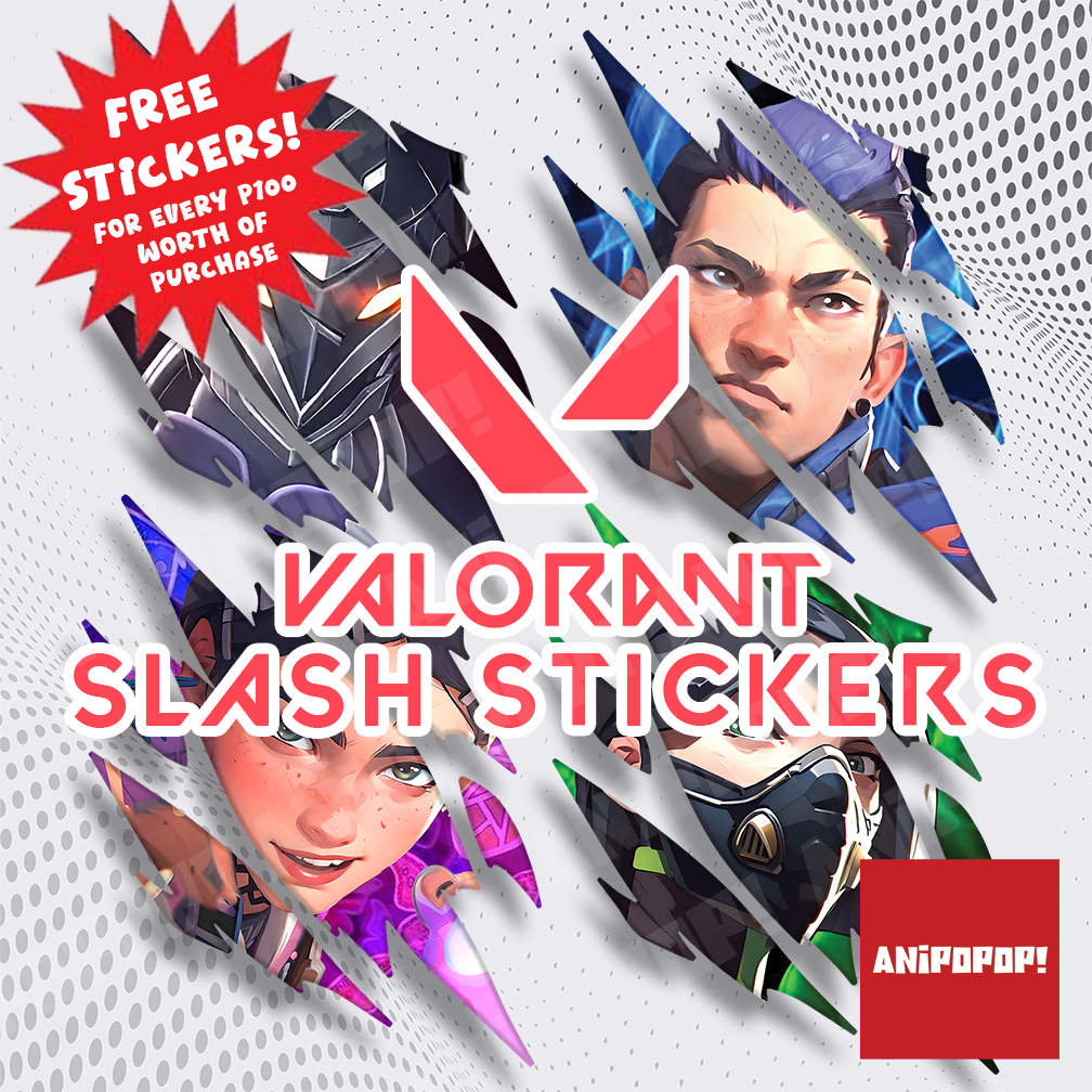 Valorant Agents Waterproof Scratch Anime Stickers for Aquaflask ...