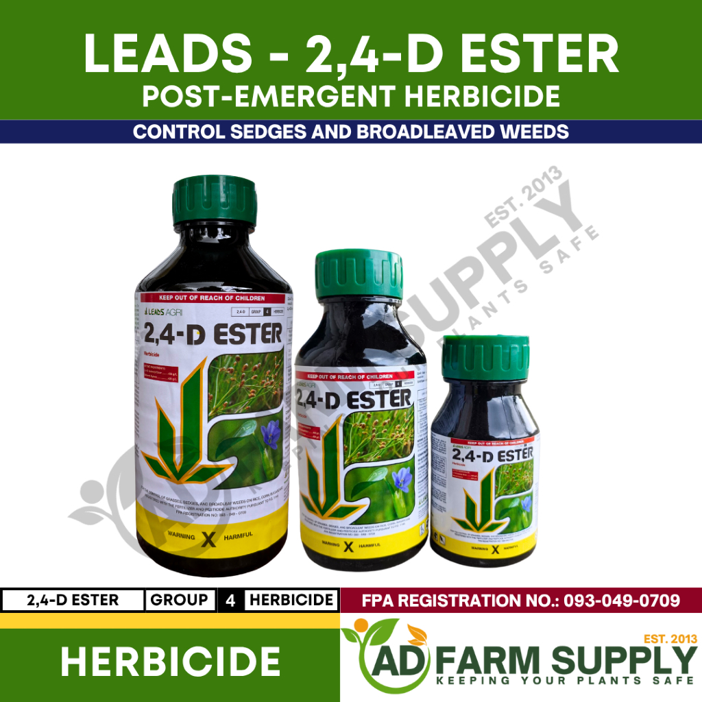 Leads 2,4-D Ester Herbicide - Post-Emergent Weed Control for Sedges and ...