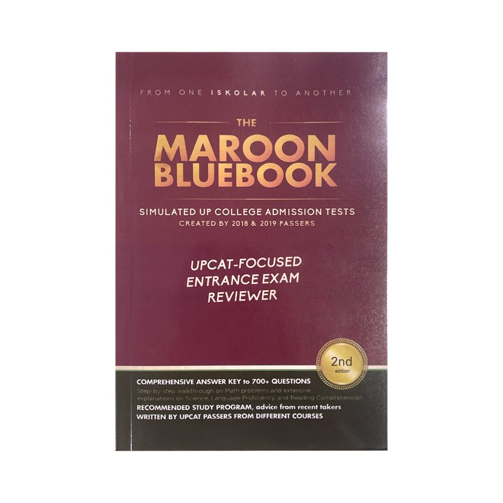 UPCAT Reviewer Maroon Bluebook - Updated UPCAT-FOCUSED ENTRANCE EXAM ...